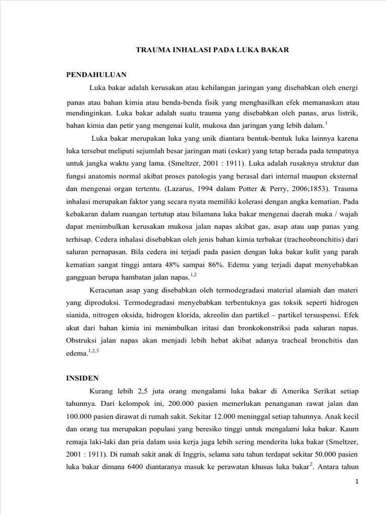 Dokumen - Tips Referat Trauma Inhalasi | PDF