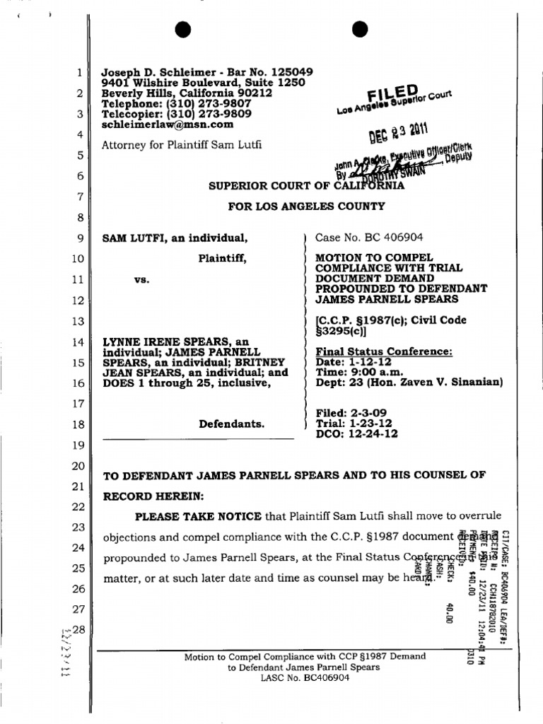 Motion To Compel Dec 23 | PDF