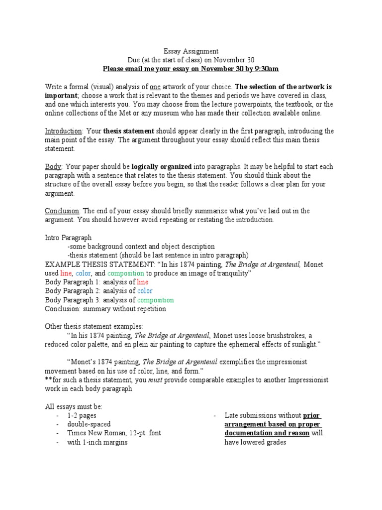 Please Email Me Your Essay On November 30 by 9:30am: Line Line | PDF ...