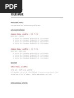 Test Cover Page Template | PDF