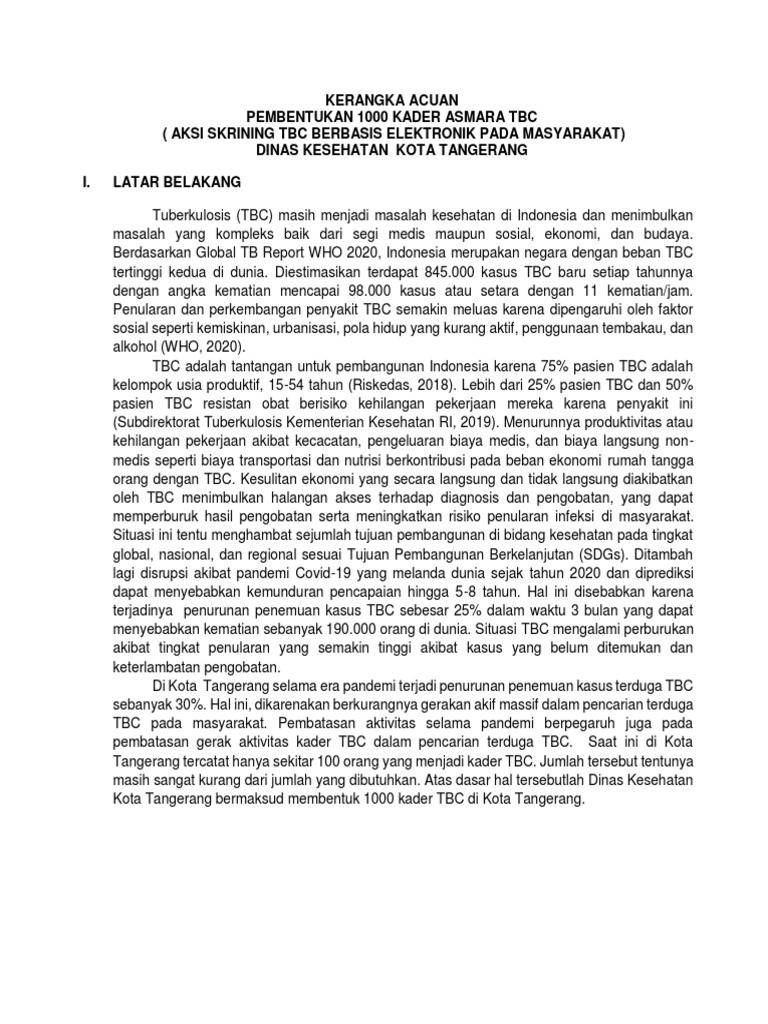 KAK 1000 Kader ASMARA TBC | PDF