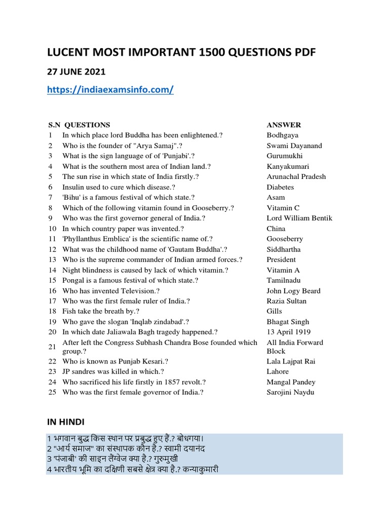 Lucent GK 27 June 2021 | PDF