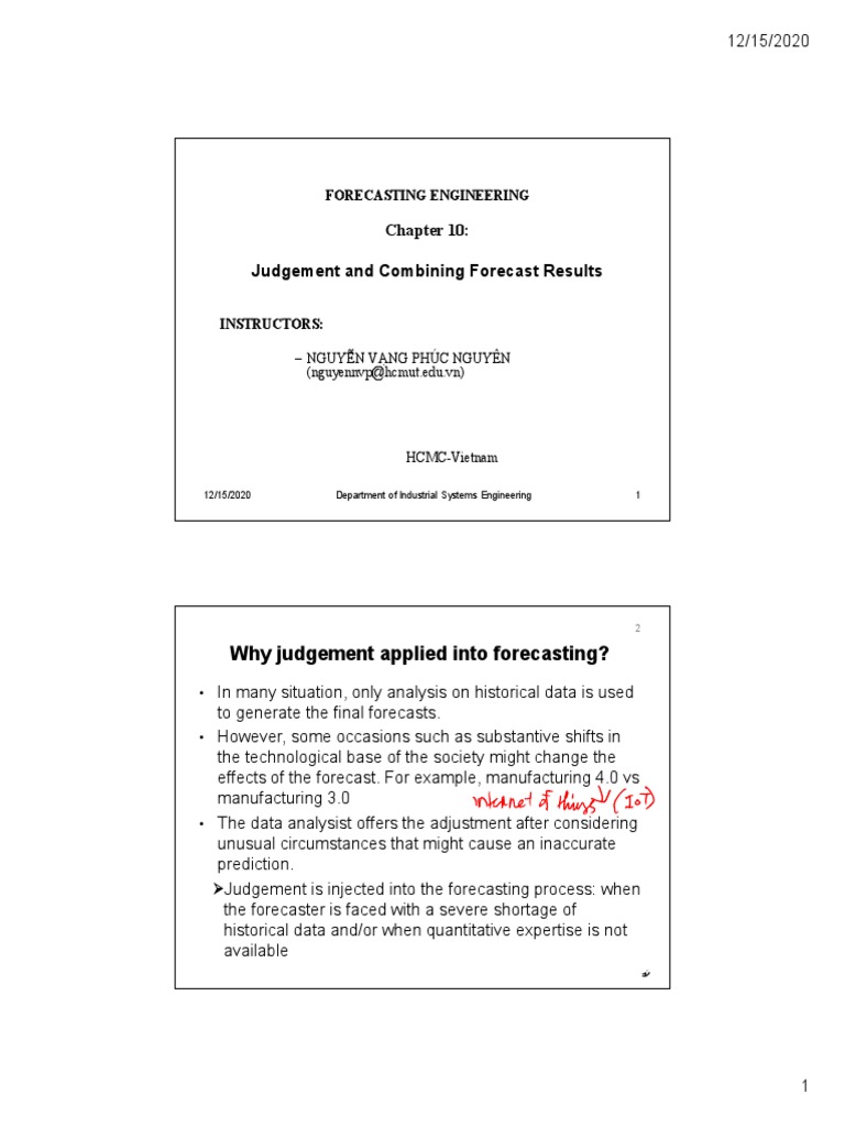 Chapter 10 - (II) Judgement Forecast and Forecast Adjustment - Dec20 ...