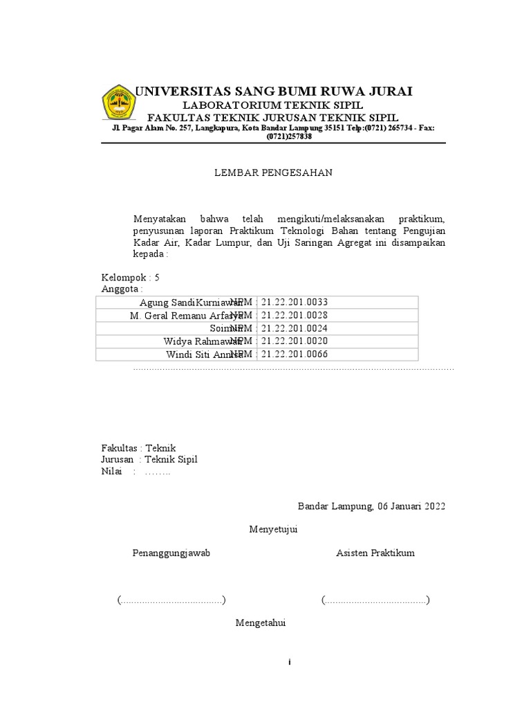 Lembar Acc | PDF | Sains & Matematika | Komputer