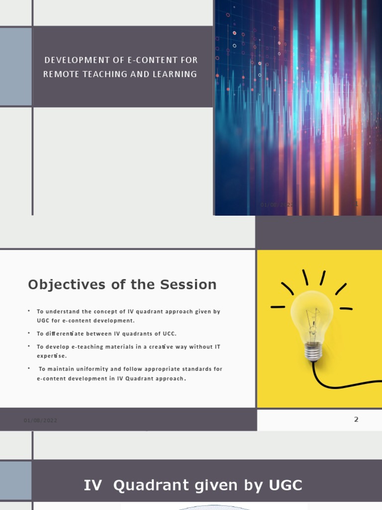 IV Quadrant EContent Development | PDF | Educational Technology | Behavior Modification