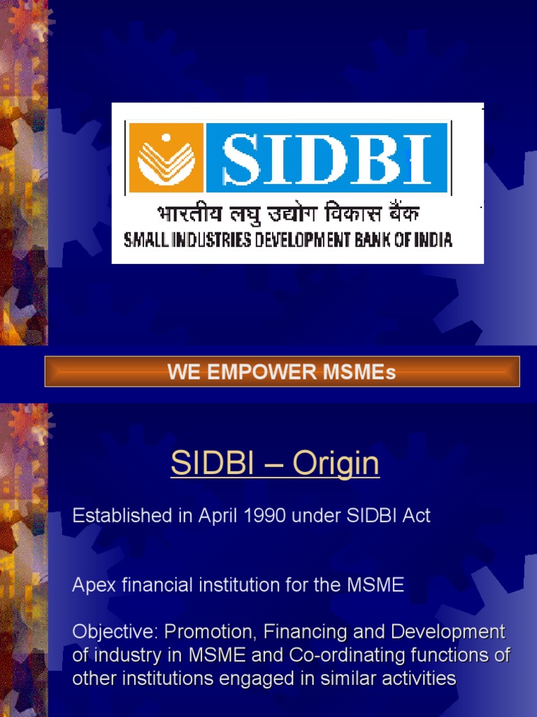 SIDBI | PDF | Small And Medium Sized Enterprises | Microfinance