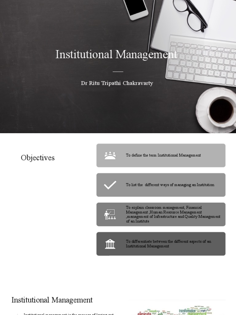 Institutional Management: DR Ritu Tripathi Chakravarty | Download Free ...