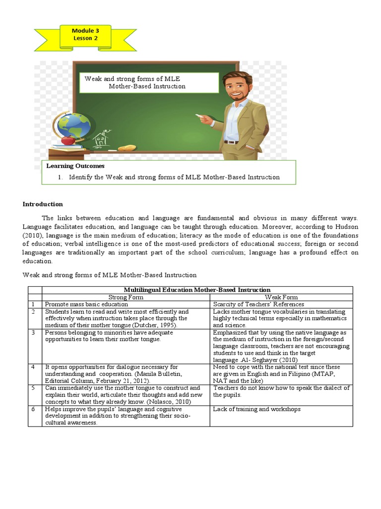 Lesson 2 Pdf Multilingualism Teachers