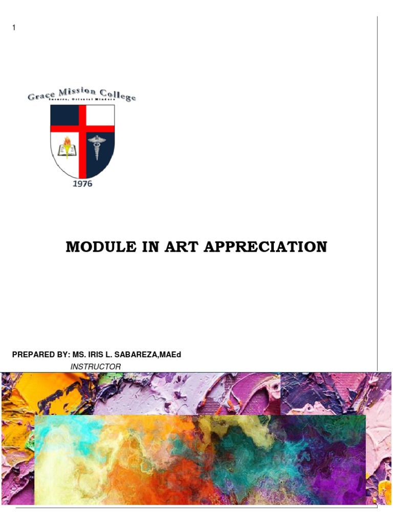 Module in Art Appreciation | PDF | Color | Gregorian Chant