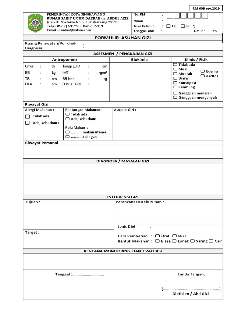 RM 60B. Asuhan Gizi | PDF