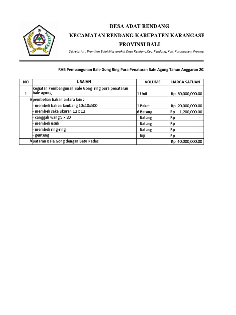 Rab Pura Penataran | PDF | Griya & Taman
