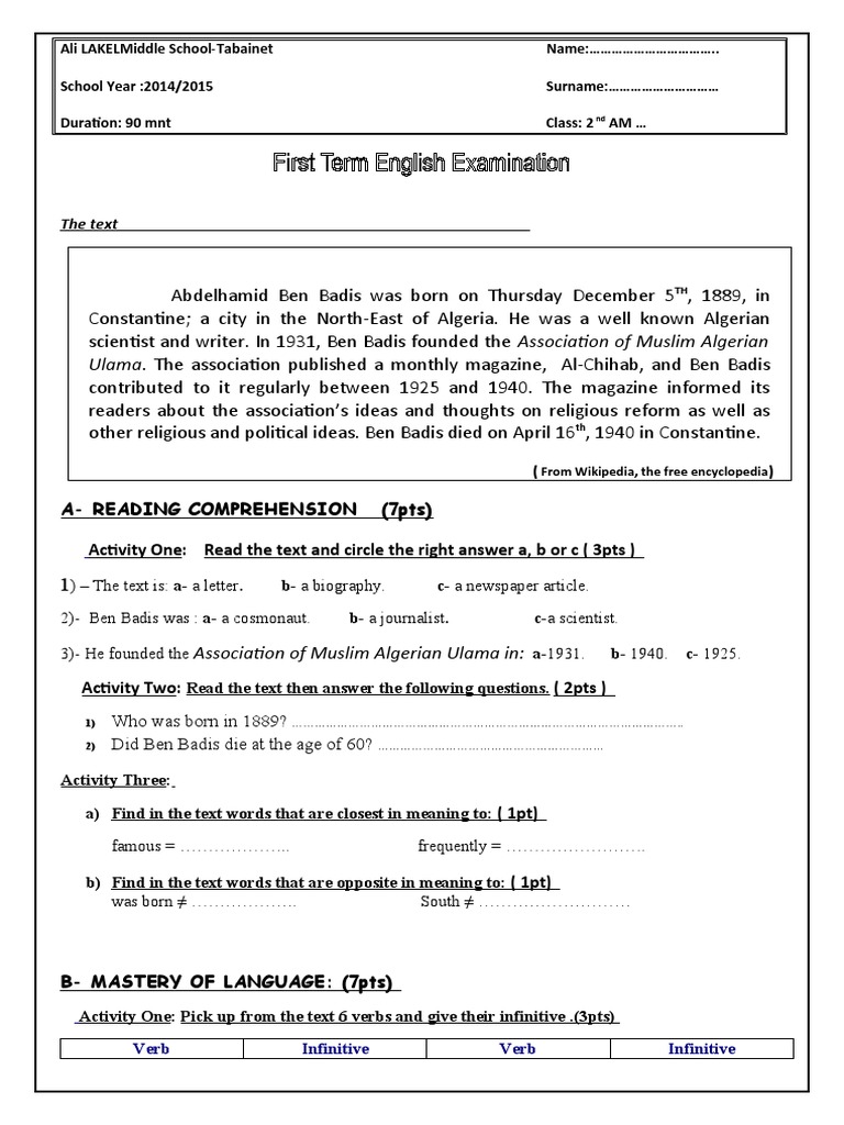 Abdelhamid Ben Badis: Biography of an Influential Algerian Scholar and ...