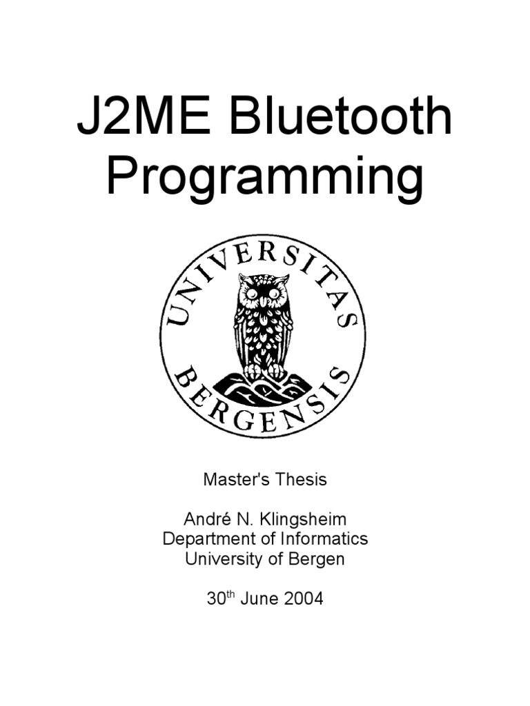 J2ME Bluetooth | PDF