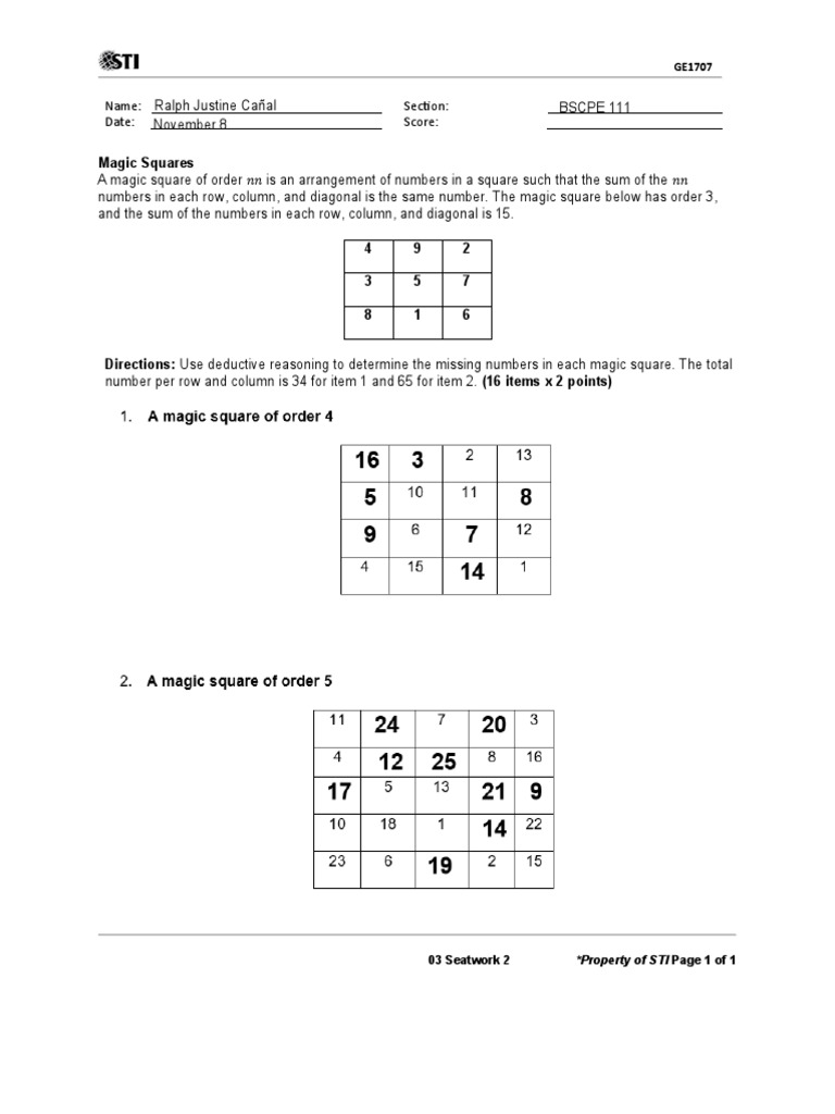 Homework Deductive Reasoning | PDF | Science & Mathematics