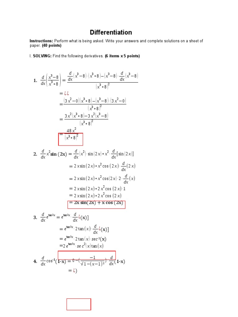 02 Task Performance 1ARG | PDF | Calculus | Mathematical Analysis