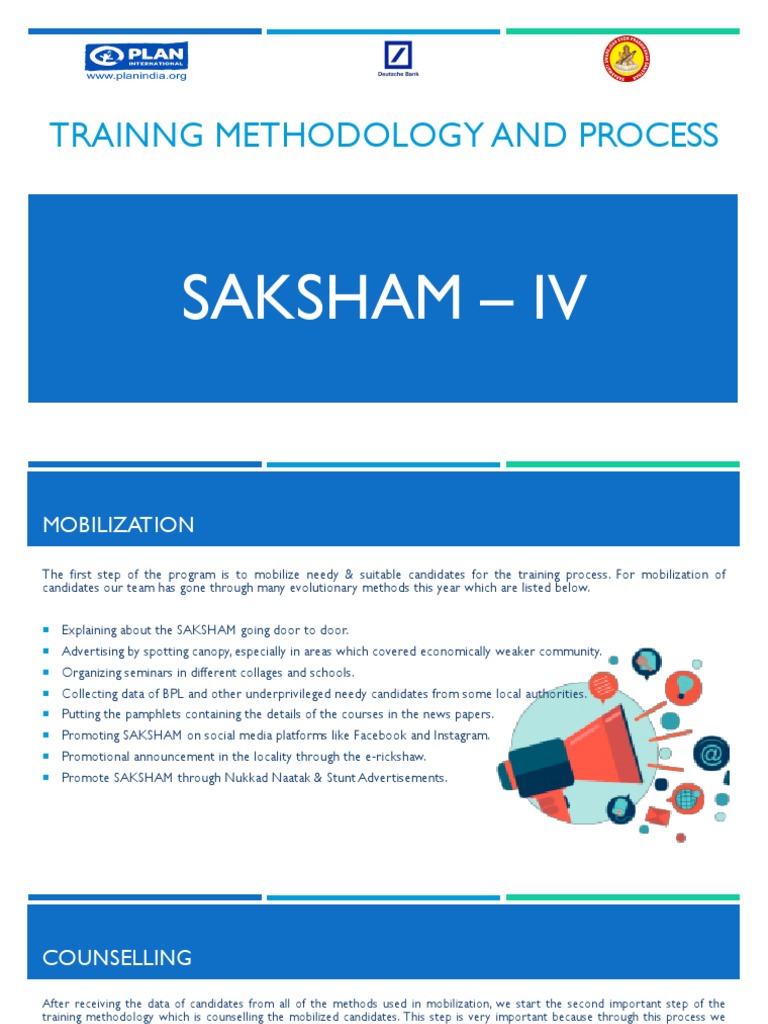 SAKSHAM-IV Training Methodology | PDF | Computing | Communication