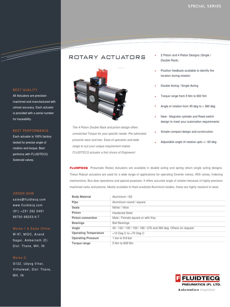 Information Technology Solutions: Rotary Actuators | PDF | Actuator ...