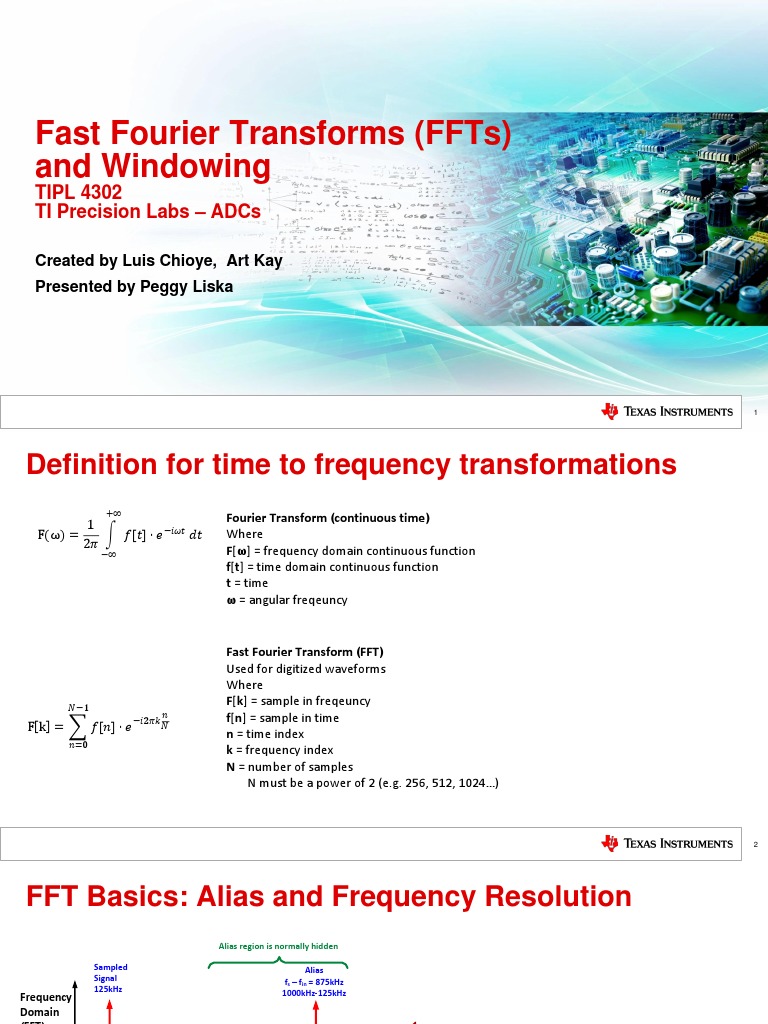 Adcs Fast Fourier Transforms and Windowing Presentation Quiz | PDF ...