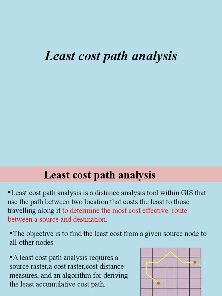 Least Cost Path | PDF