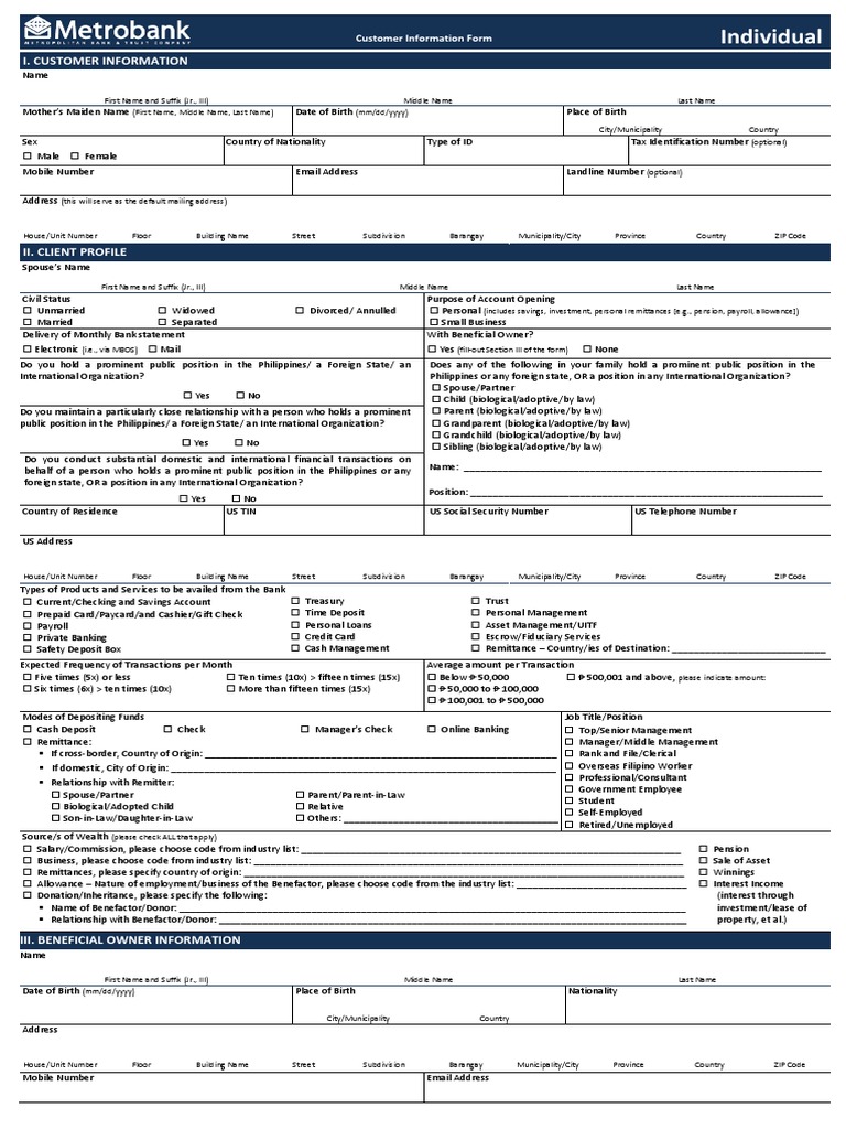 CIF With DATA CONSENT FORM | PDF | Banks | Credit Card