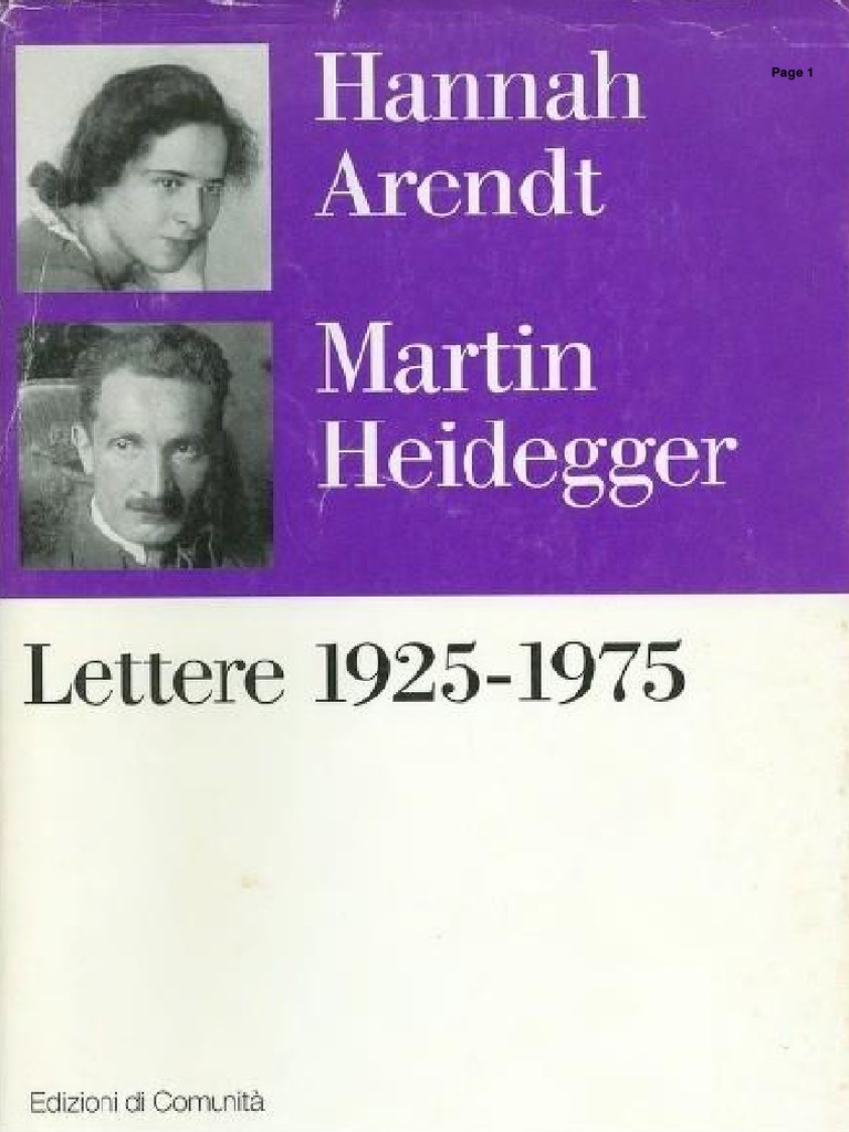Letters 1925-1975 | PDF | Martin Heidegger | Hannah Arendt