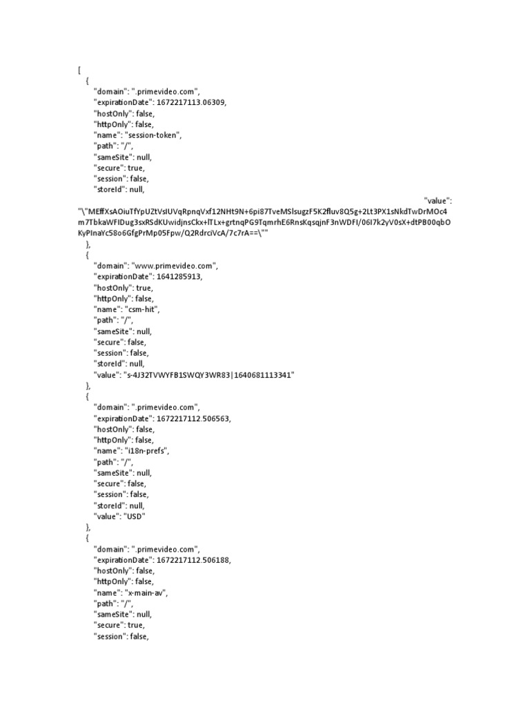 Amazon Prime Cookies | Download Free PDF | Data Management | Databases