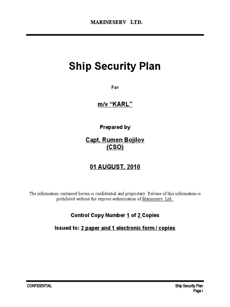 Vdocument - in - Ship Security Plan Web View Ship Security Plan For MV ...