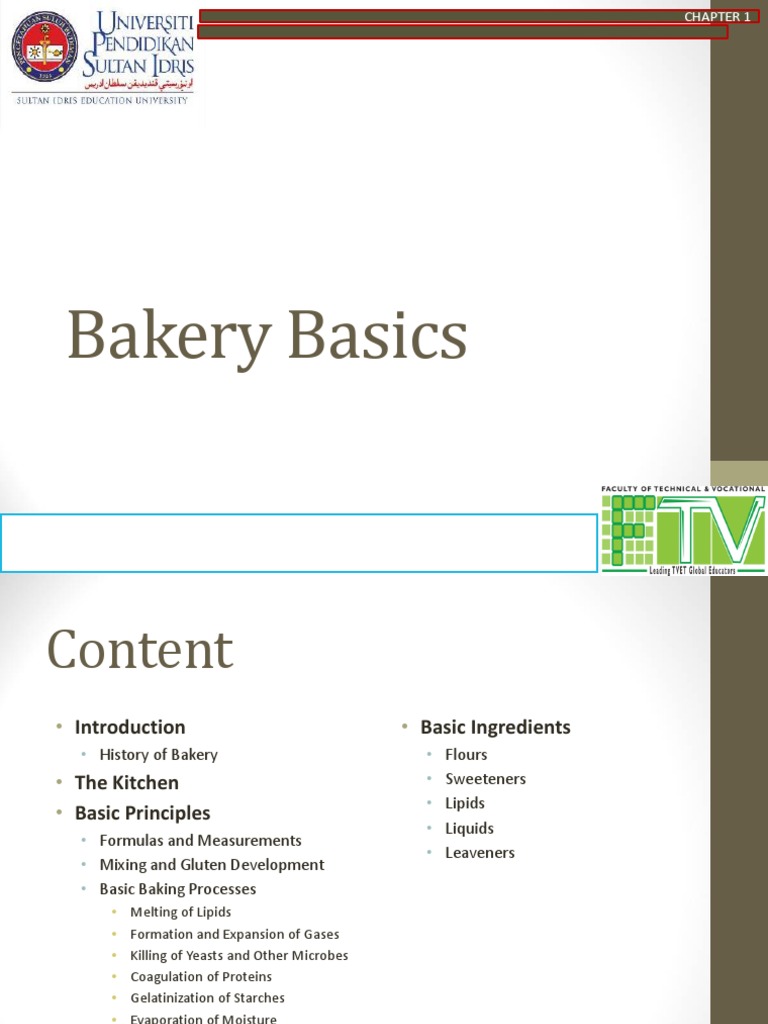 Chapter 1 - Intro To Bakery 2021 | PDF | Flour | Breads