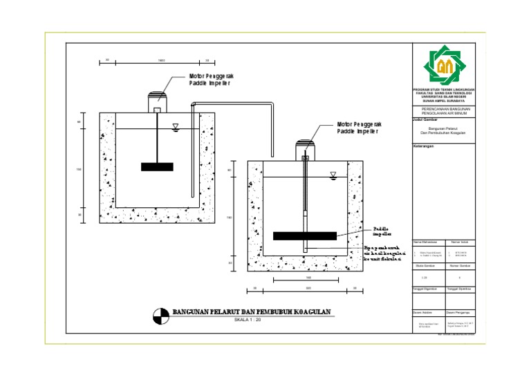 Desain Bak Koagulasi dan Flokulasi | PDF