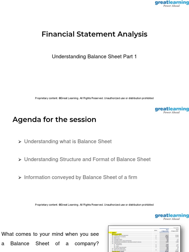 Understanding Balance Sheet Part 1 | PDF | Accounting | Balance Sheet