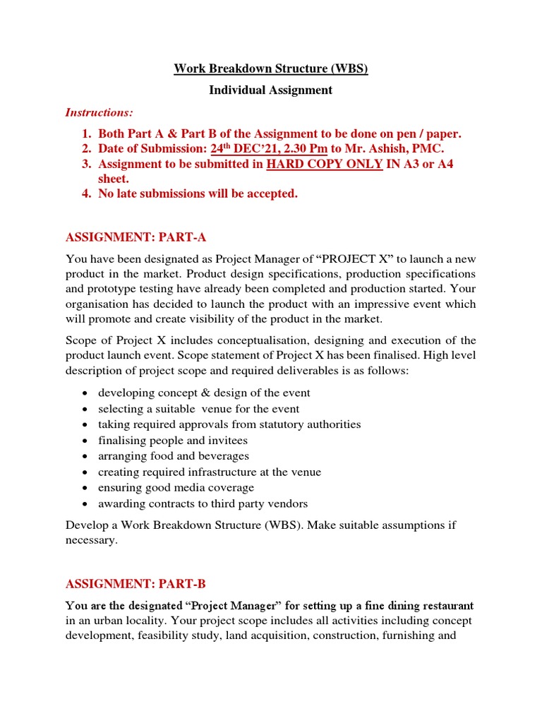 Individual Assignment Wbs 2021 Pdf 4111