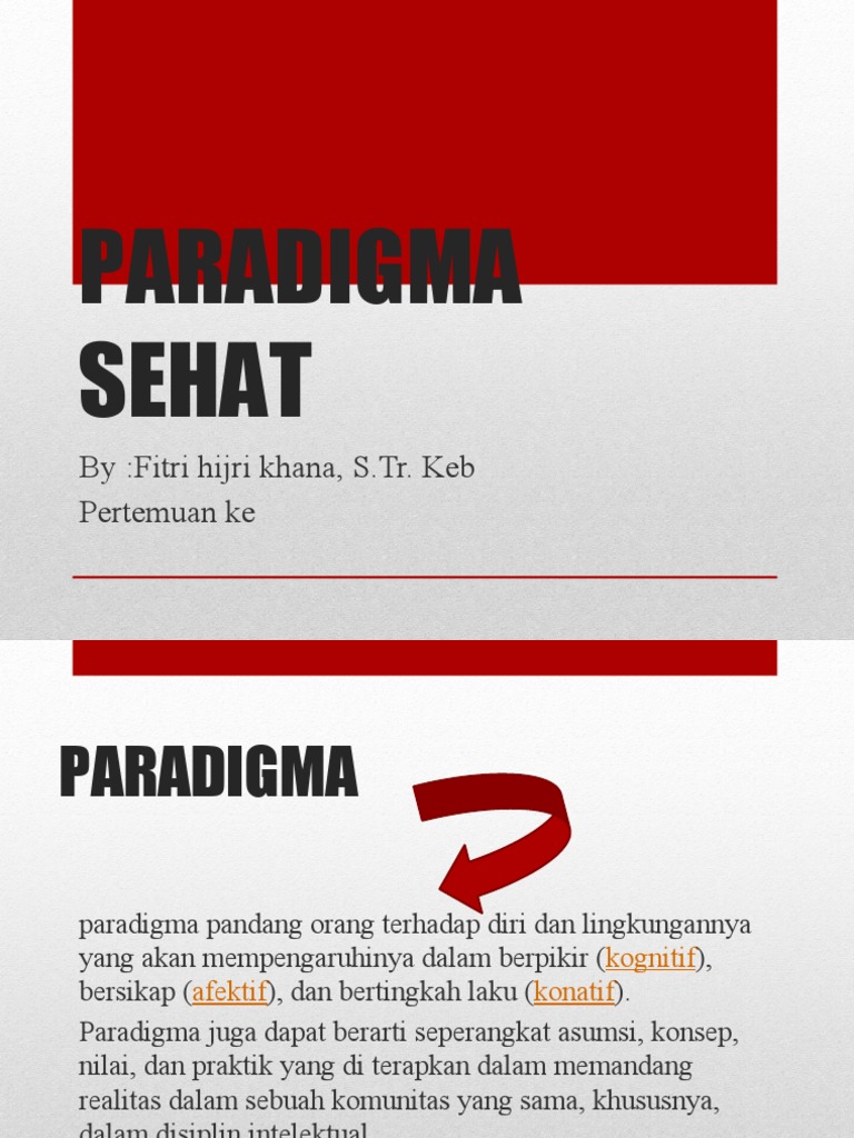 Paradigma Sehat | PDF