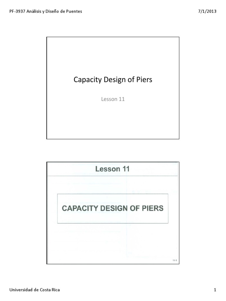 11 Capacity Design of Piers | PDF | Plasticity (Physics) | Reinforced ...