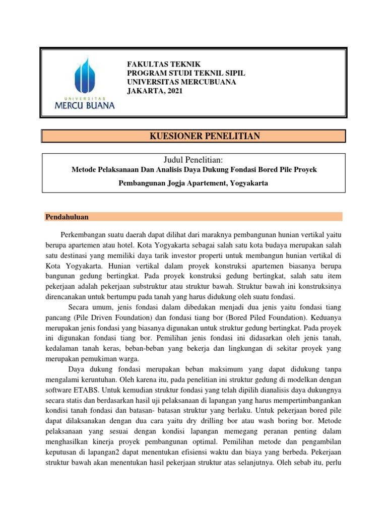 Kuesioner Responden | PDF