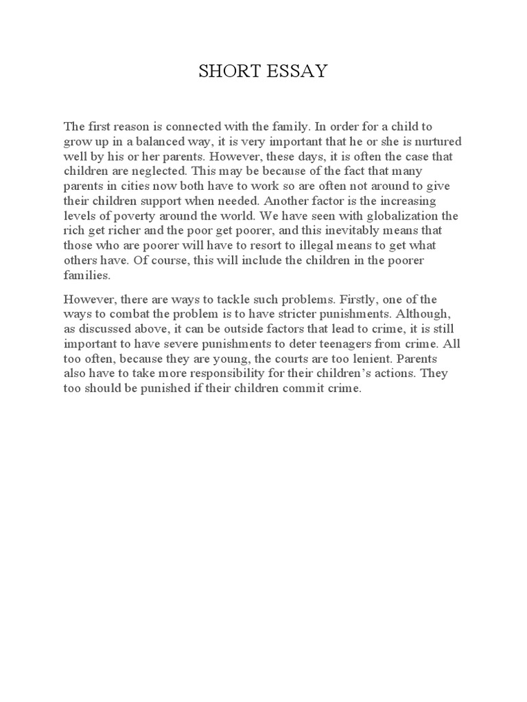 Short Essay | PDF | Social Science | Wellness