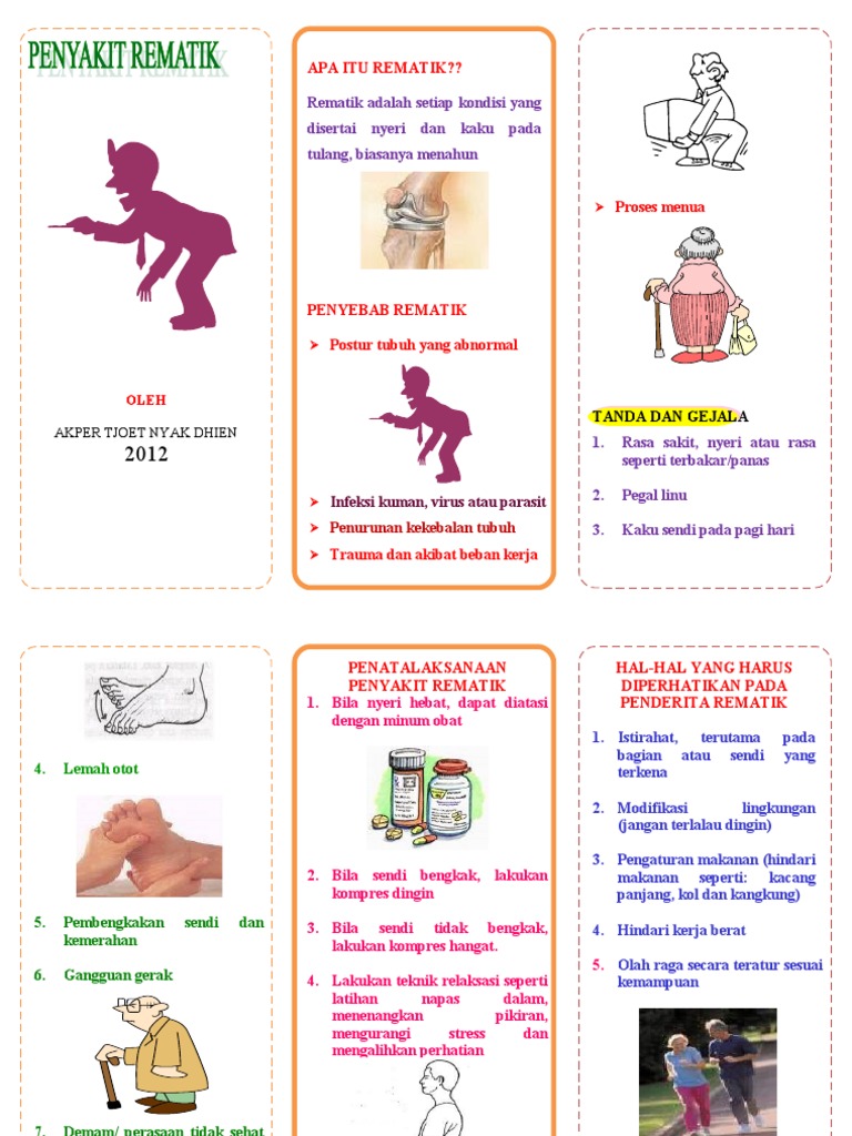 Leaflet Rematik Lansia | PDF