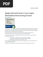 Cara Mengisi Cell Kosong di Excel | PDF