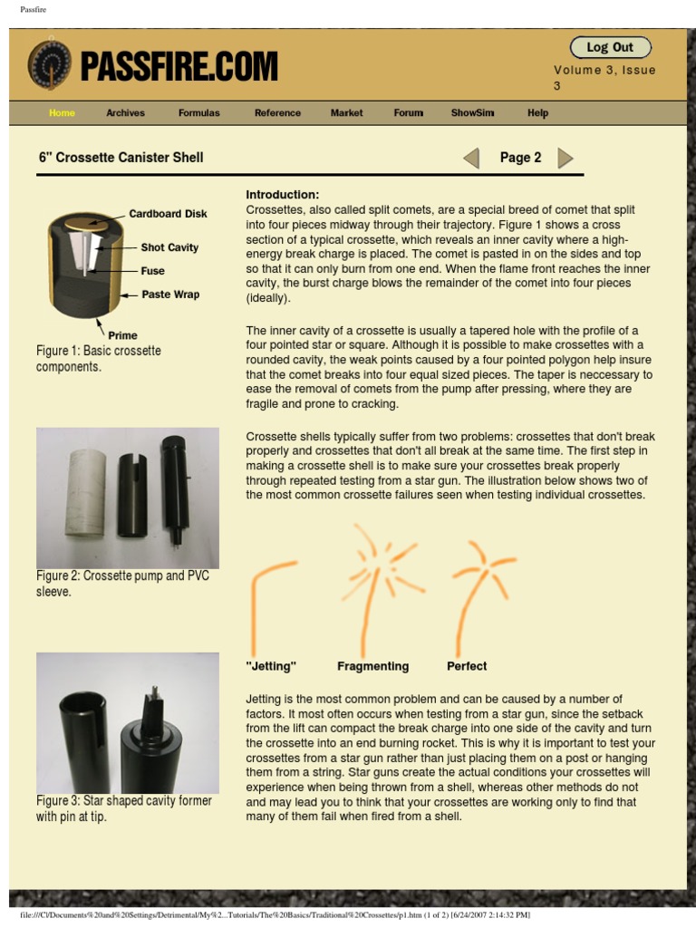 Traditional Crossettes | PDF | Fireworks | Paper