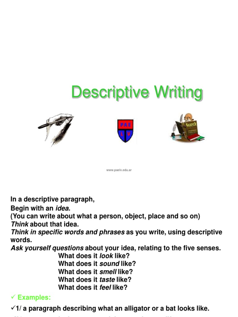 Descriptive Writing: WWW - Paelv.edu - Ar | PDF | Hair