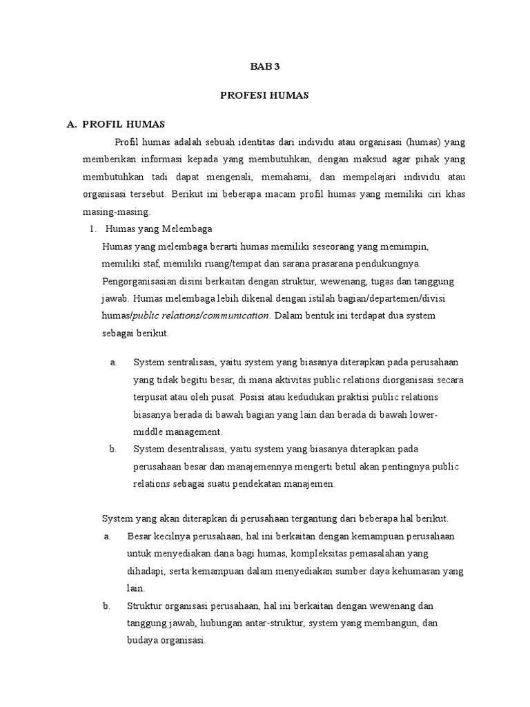 BAB 4 Etika Profesi Humas | PDF