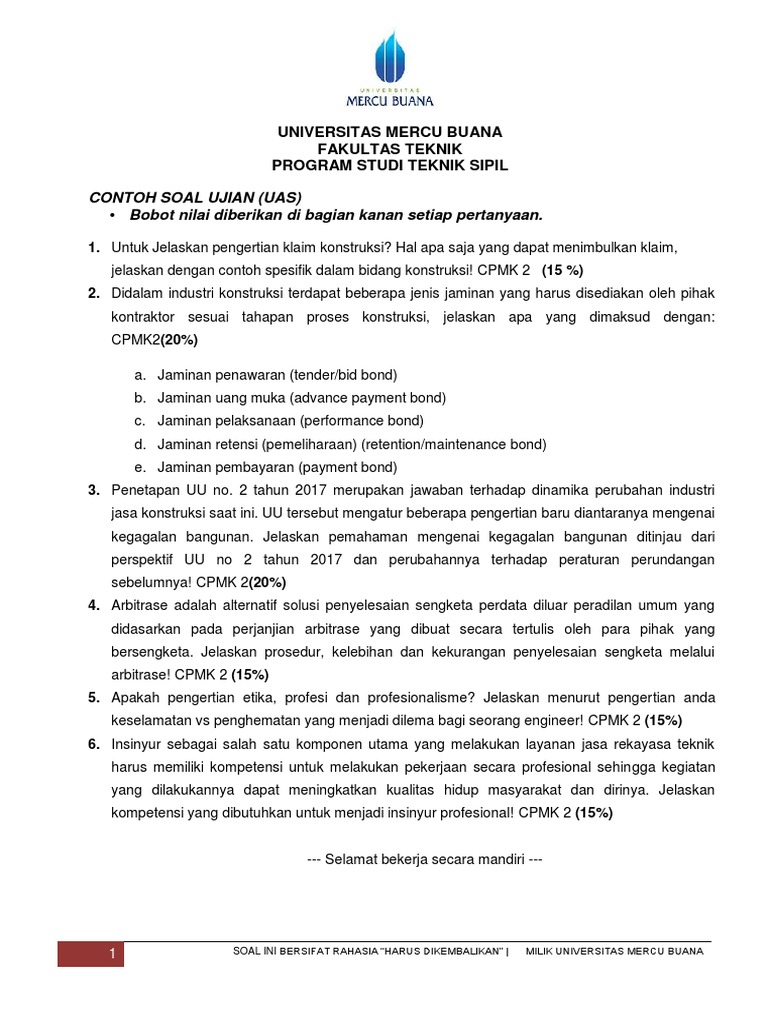 41120120052-Sandy Kurniawan W - UAS Aspek Hukum | PDF