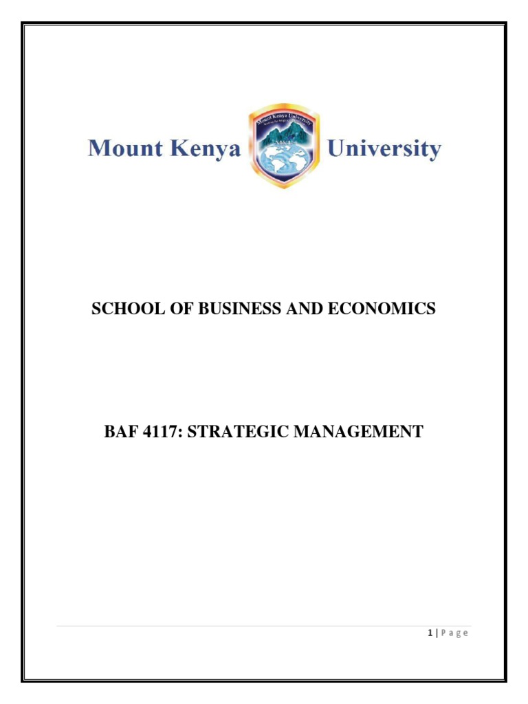 Strategic Management Process Overview | PDF | Strategic Management | Goal