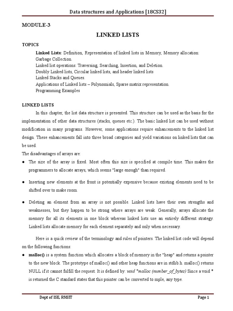 Module 3 Notes Pdf Pointer Computer Programming Software 7902
