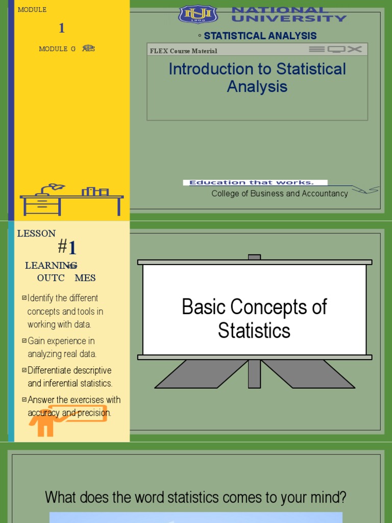 Introduction to Statistical Analysis: An Overview of Key Concepts and ...