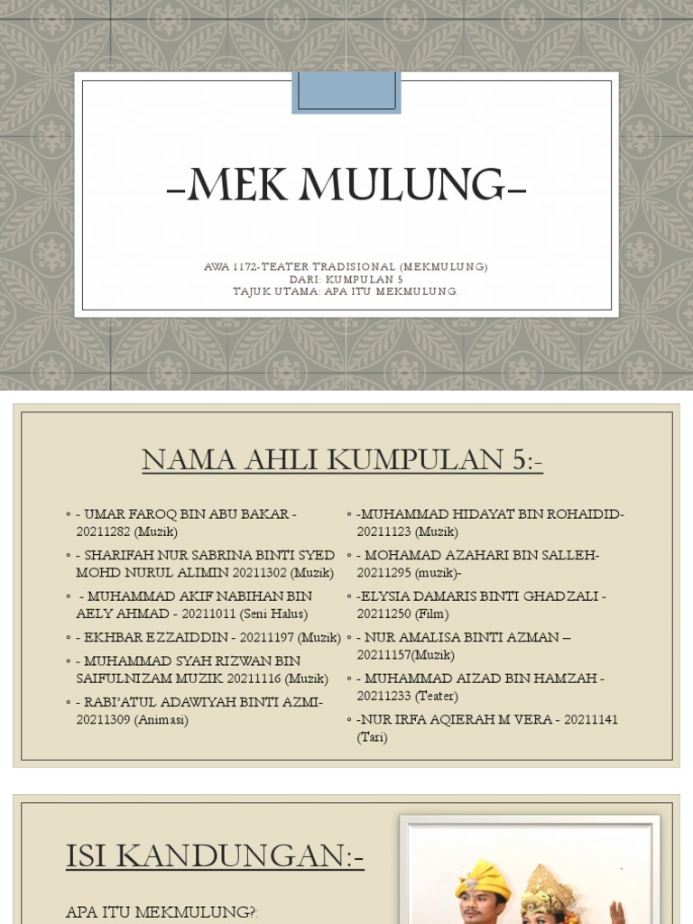 Mek Mulung | PDF