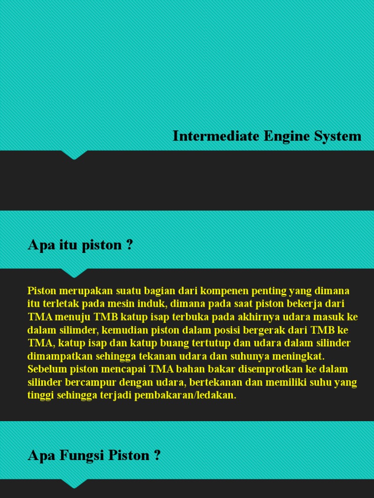 Aurell (20610111) Intermediate Engine System | PDF | Teknologi & Rekayasa
