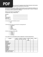 Digital Litracy Questionnaire | PDF | Application Software | Password