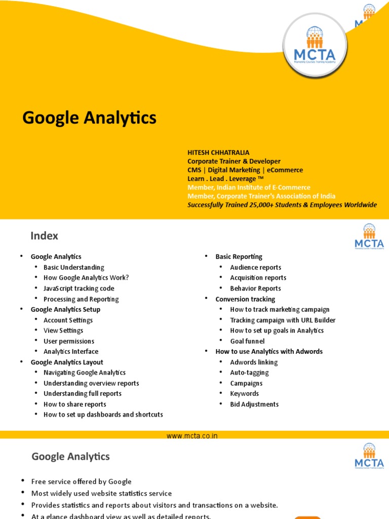 Google Analytics | PDF | Search Engine Optimization | Websites