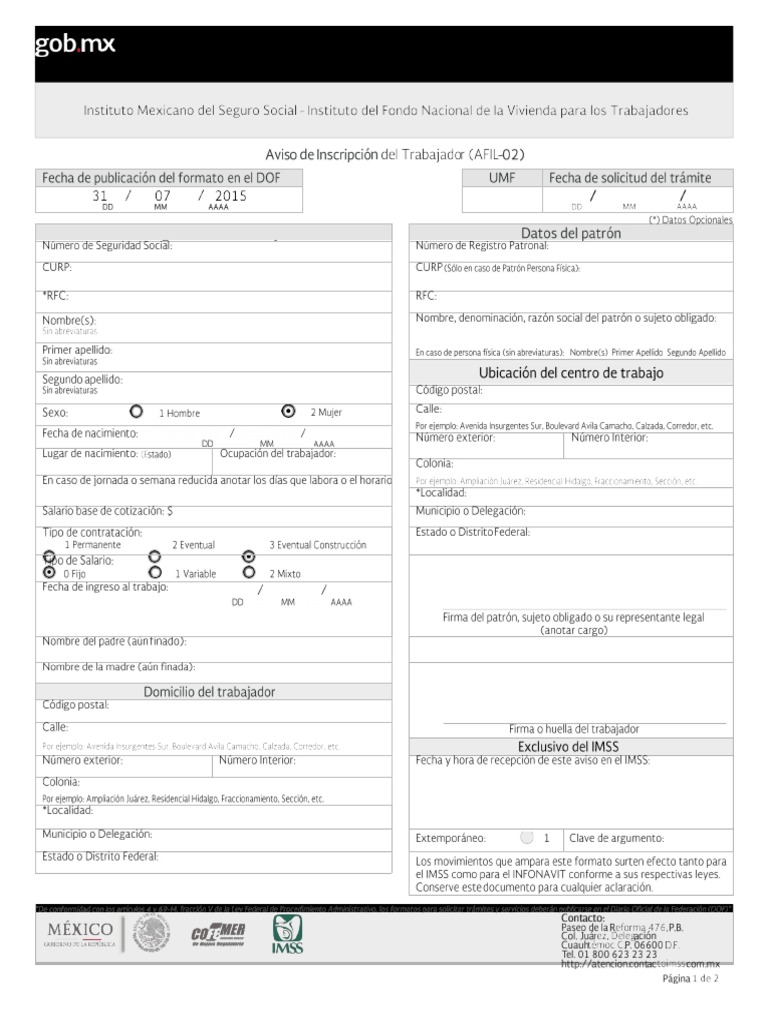 Afil-02 Imss | PDF Afil-02 Imss | PDF