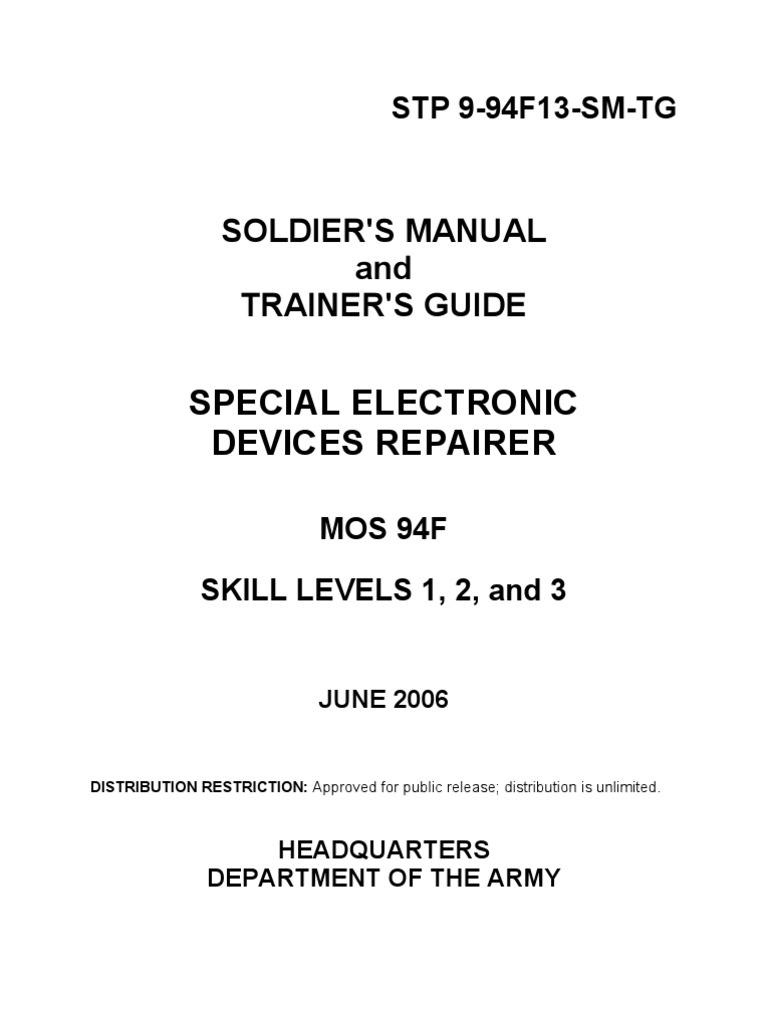 STP 9-94F13-SM-TG | PDF | Non Commissioned Officer | Evaluation